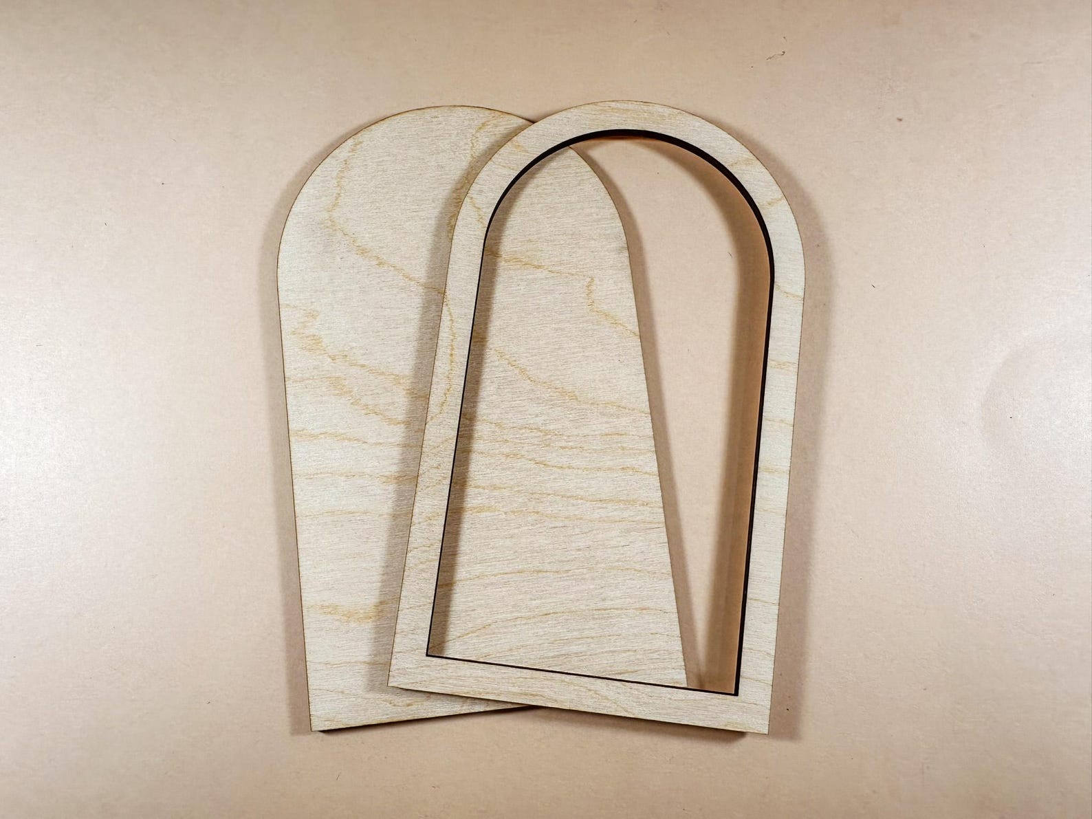 Arch Outline Frame + Back Wooden Arch Crafts, Wooden Arch With Frame ...