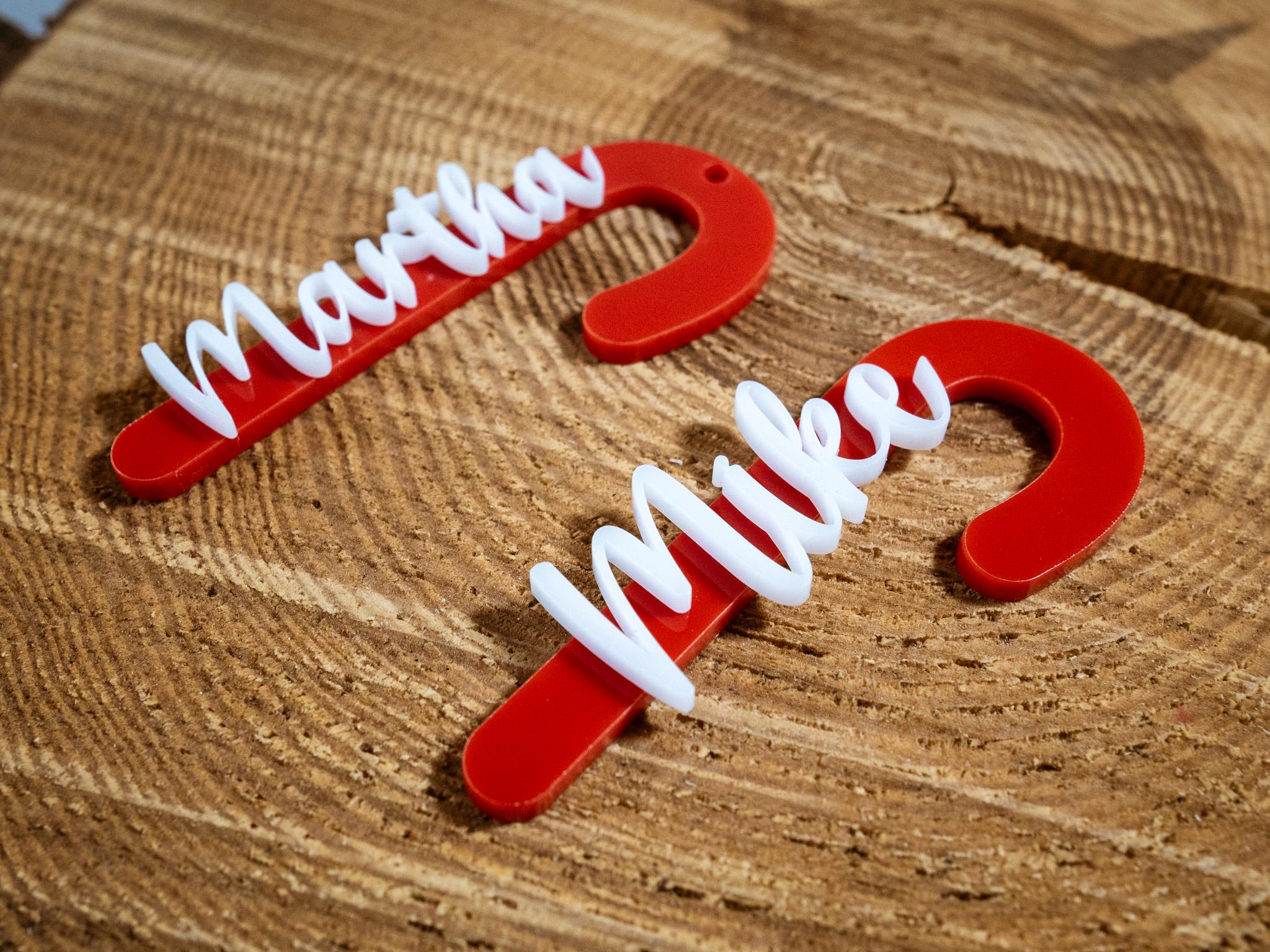 Custom Glas Tag for Christmas Party, Stocking Tags, Personalized Place ...