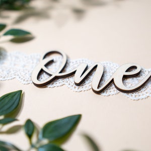 ONE Word Cutout Form Wood, First Birthday Party Decorations - Etsy