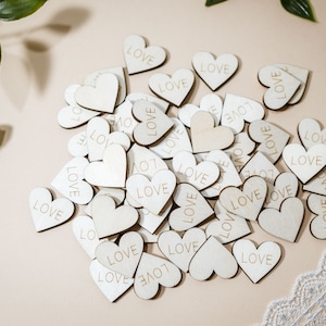100 Wedding Table Decorations Tiny Mini Love Heart Confetti, Small ...