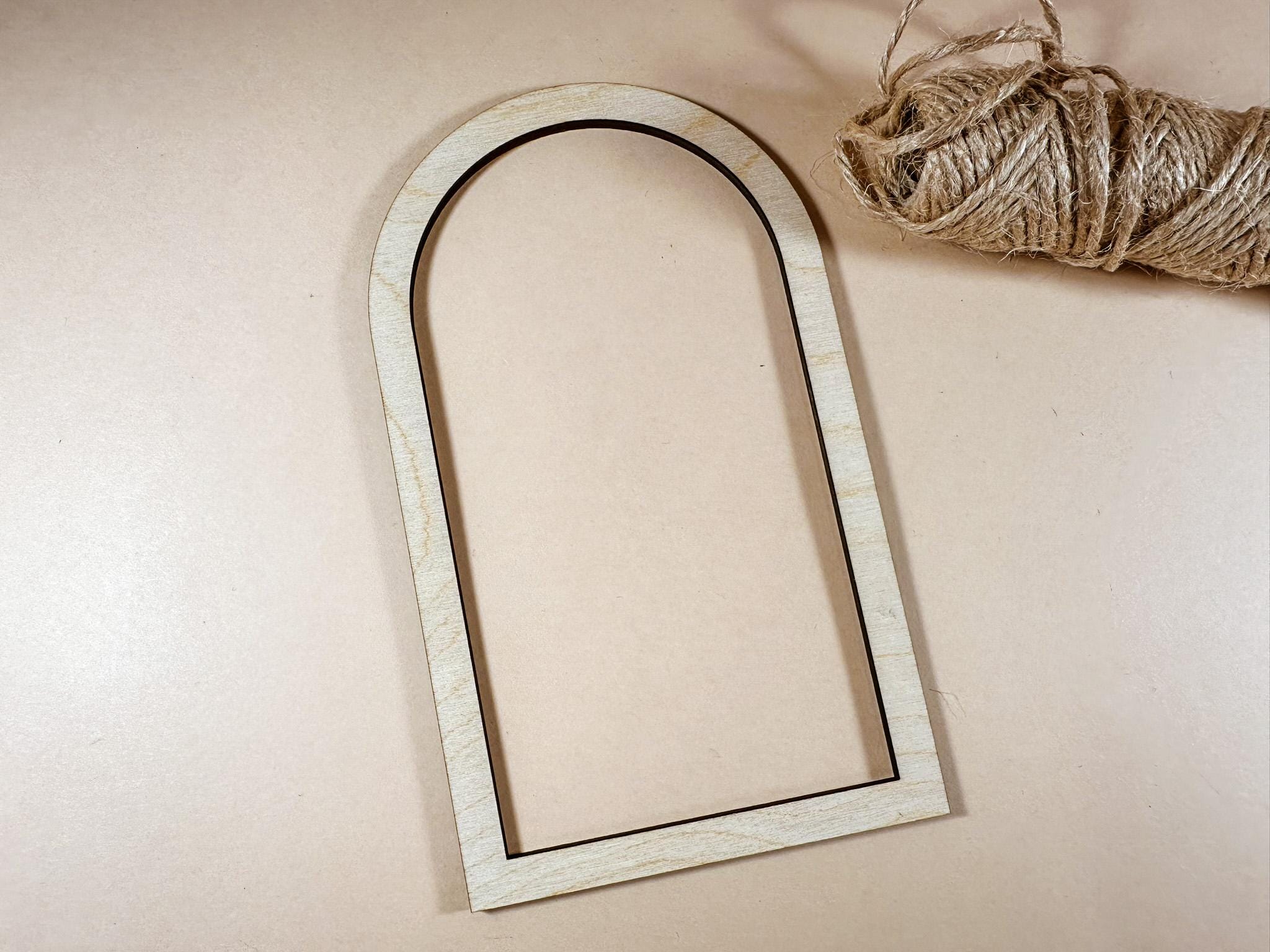Arch Outline Frame Wooden Hollow Arch Crafts, Wooden Arch Frame, Wooden ...