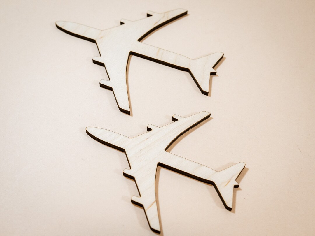Multiple Sizes Airplane Shape for Crafts and Decorations, Wooden PLANE ...