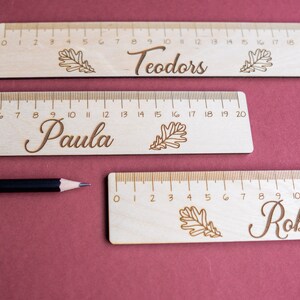 Wooden Ruler, Personalized Back to School Gift, Name Engraved School ...