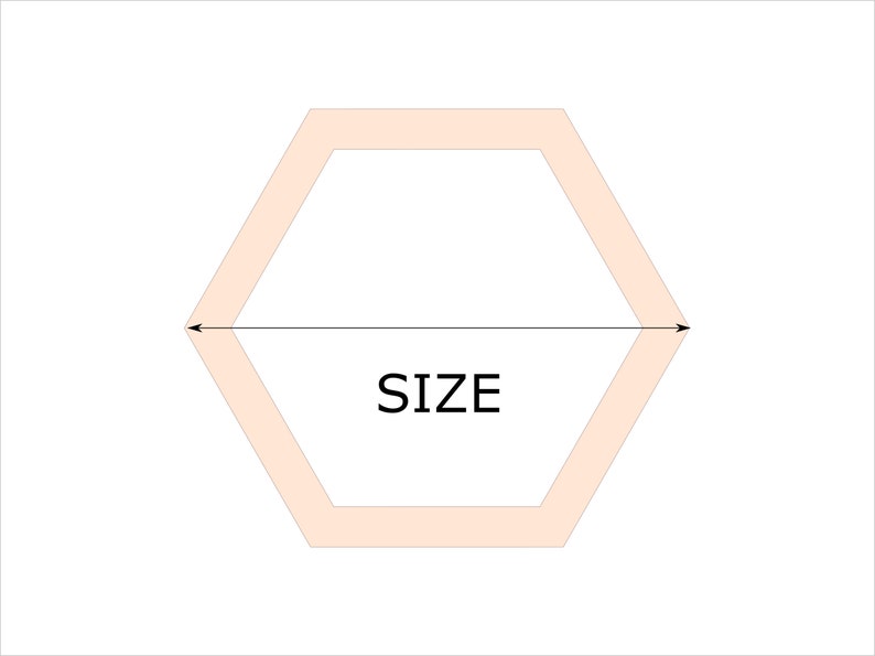 Wooden Hexagon Outline, Hexagon Hollow Shape, Macrame Mobile Hexagon - Etsy