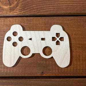 Game Controller Shape, Wooden Video Game Controller Cutout, Console ...