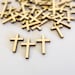 50x Small Wooden Crosses, Wood Cross Laser Cut, Acceossories, Tiny ...