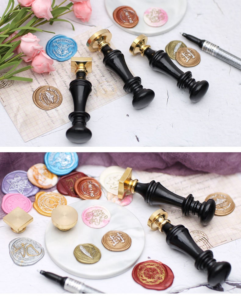 Personalized Wax Seal Stamp Custom Brass Wax Stamp Wedding | Etsy