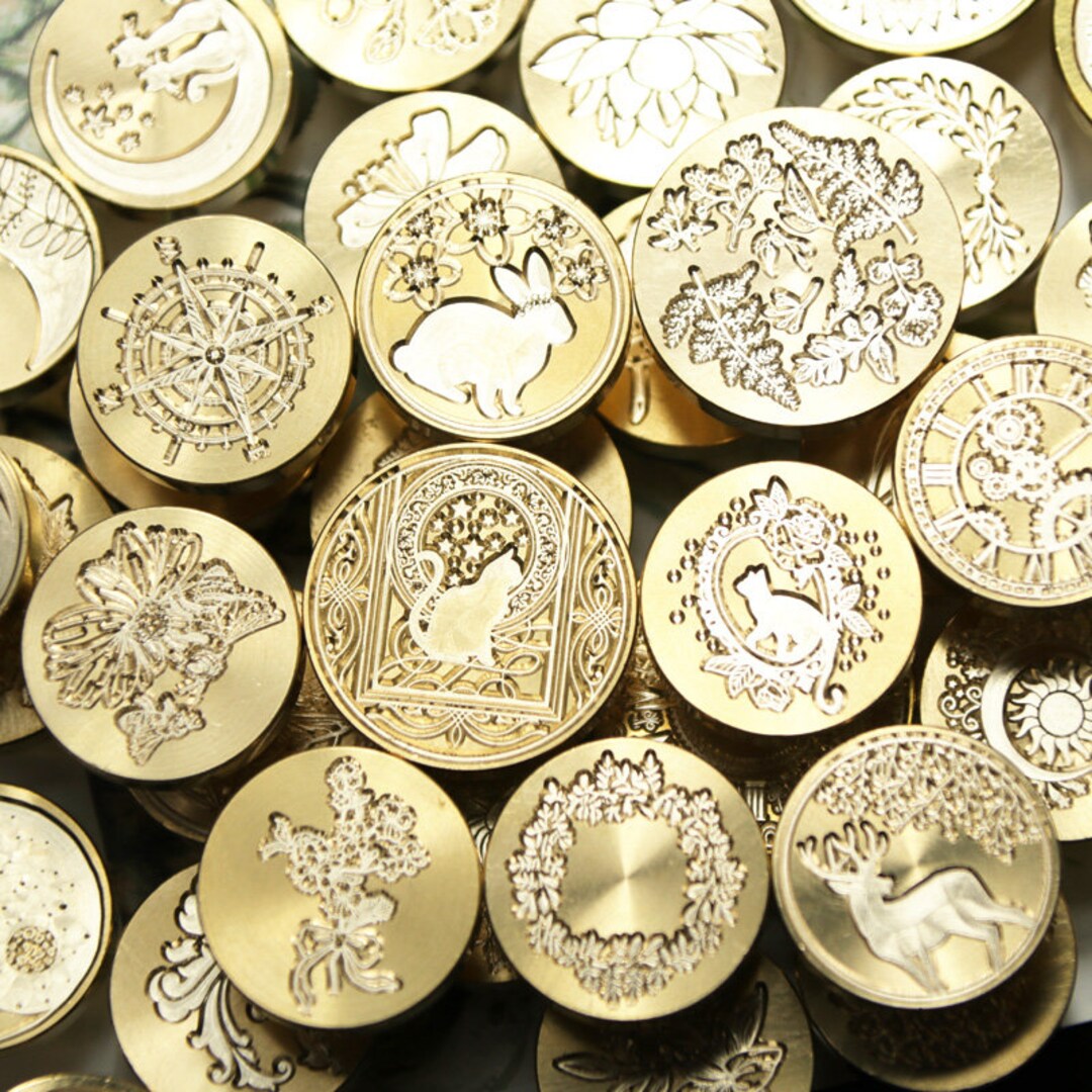 Personalized Brass Stamp Head,custom Sealing Wax Stamp Head,round ...