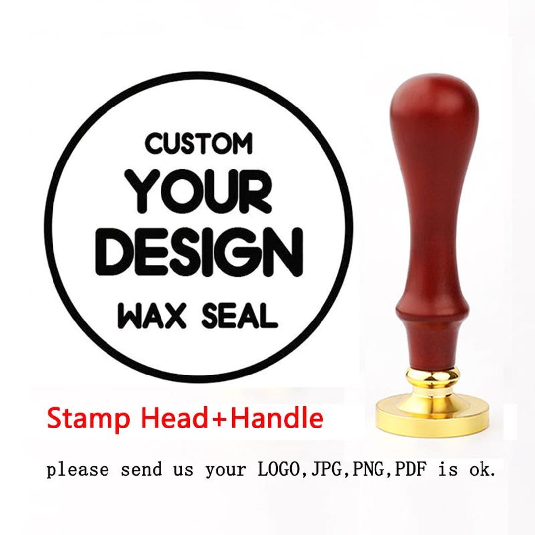 Custom Wax Seal Stamp With Your Logo — Personalized Brass Stamp for ...