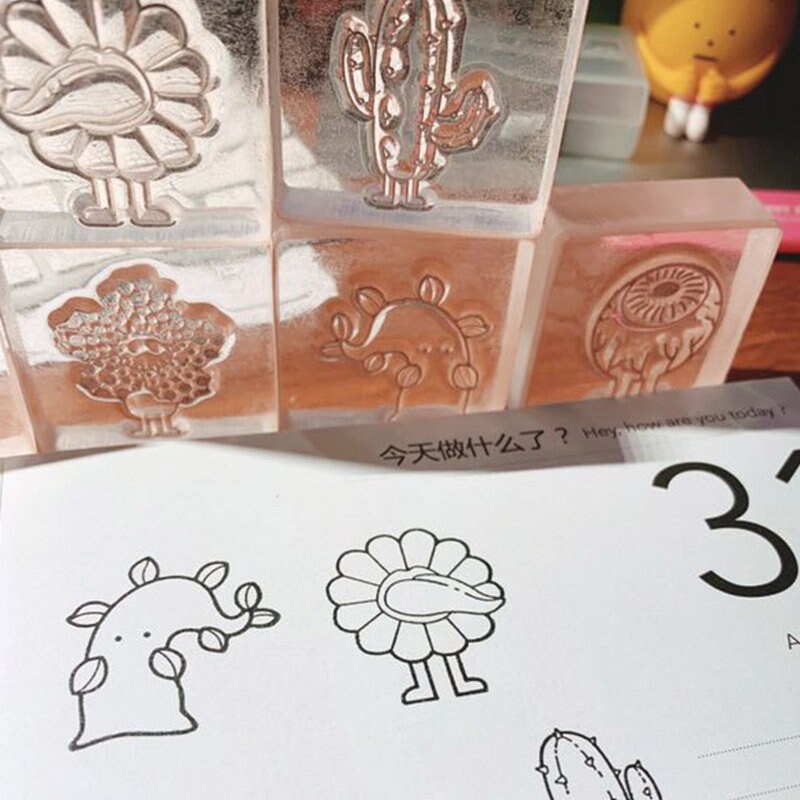 Transparent Rubber Stamps Custom Patterns Stamps | Etsy