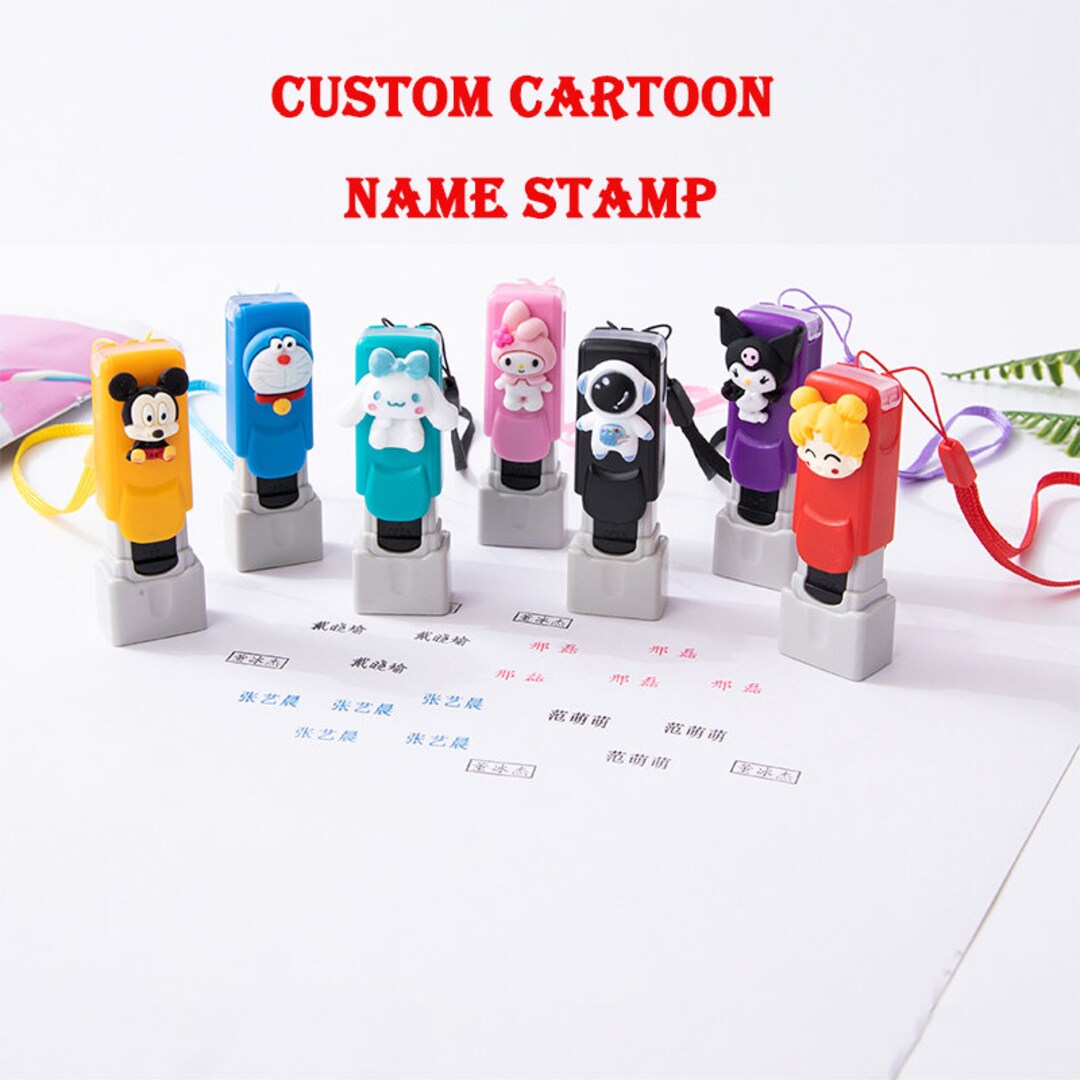 Custom Cartoon Portable Stamp, Handwritten Signature Stamp, Lettering ...