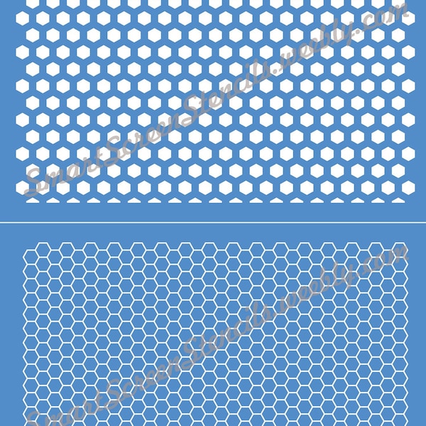 Hexagon Stencil - Etsy