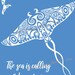 Tribal Manta Ray Smartscreen Stencil - Reusable, Adhesive - Textile ...