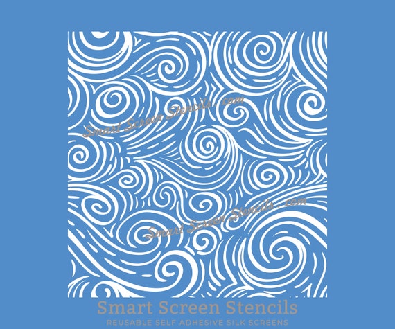 Van Gogh Starry Night Smartscreen Stencil Seamless Adhesive | Etsy