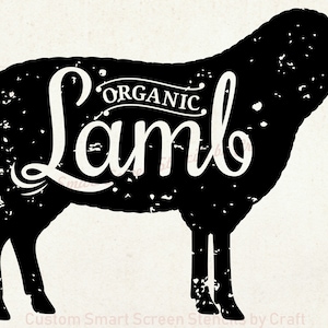 Farm Fresh Organic Lamb Silkscreen Stencil Reusable, Self Adhesive ...