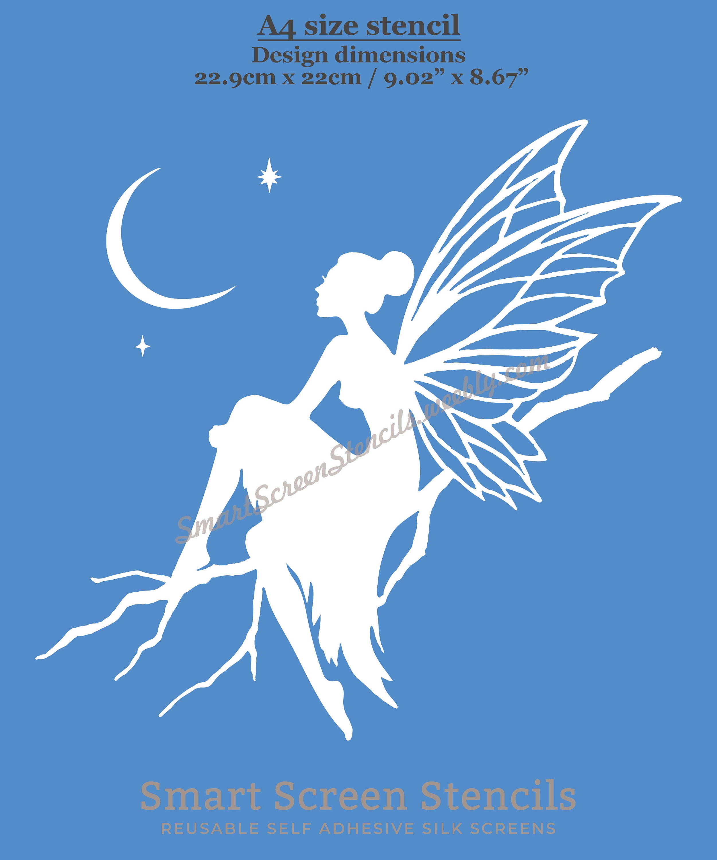 Flying Tinkerbell Stencil
