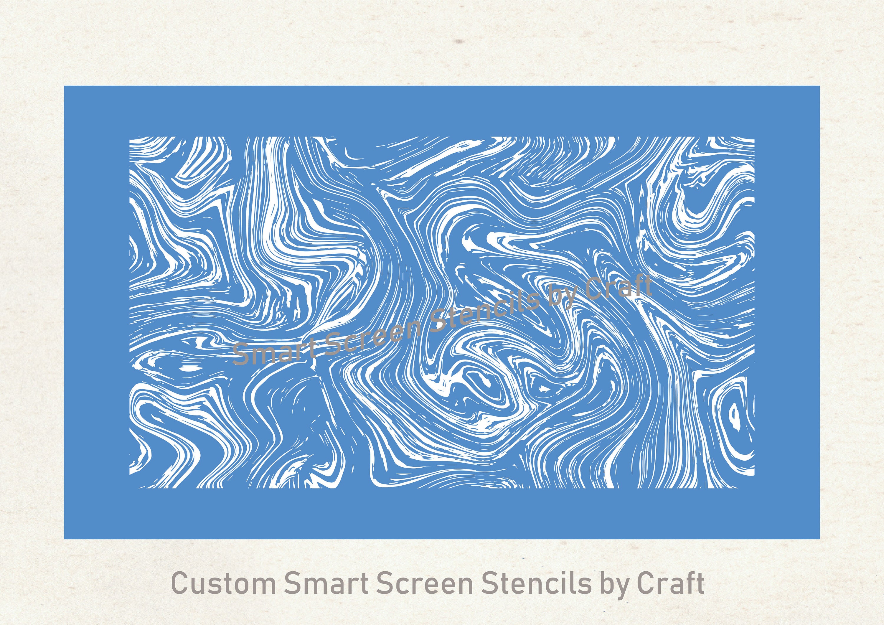 Seamless Marble Effect Silkscreen Stencil - Reusable, Self Adhesive ...