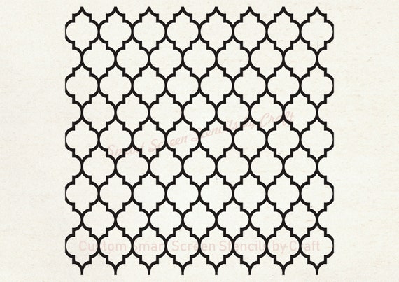 Arabian Nights Pattern SilkScreen Stencil Seamless Reusable | Etsy