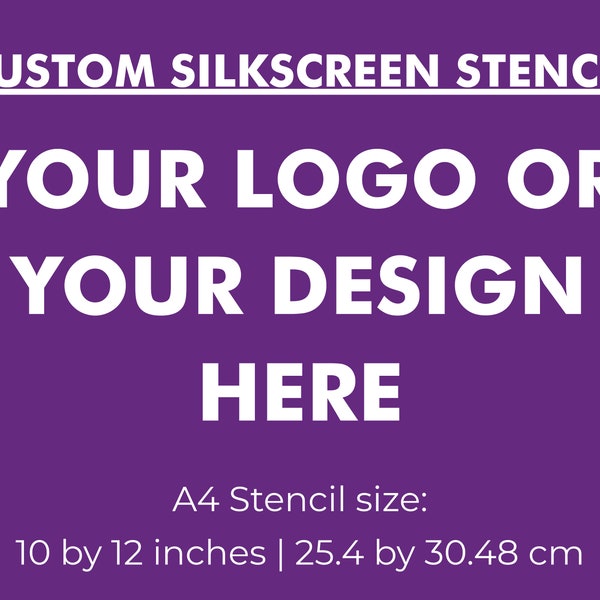 Custom Silk Screen Printing Stencil - Etsy