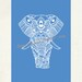 Mandala Elephant, Reusable Silkscreen, Mandala Screen Stencil, Elephant ...