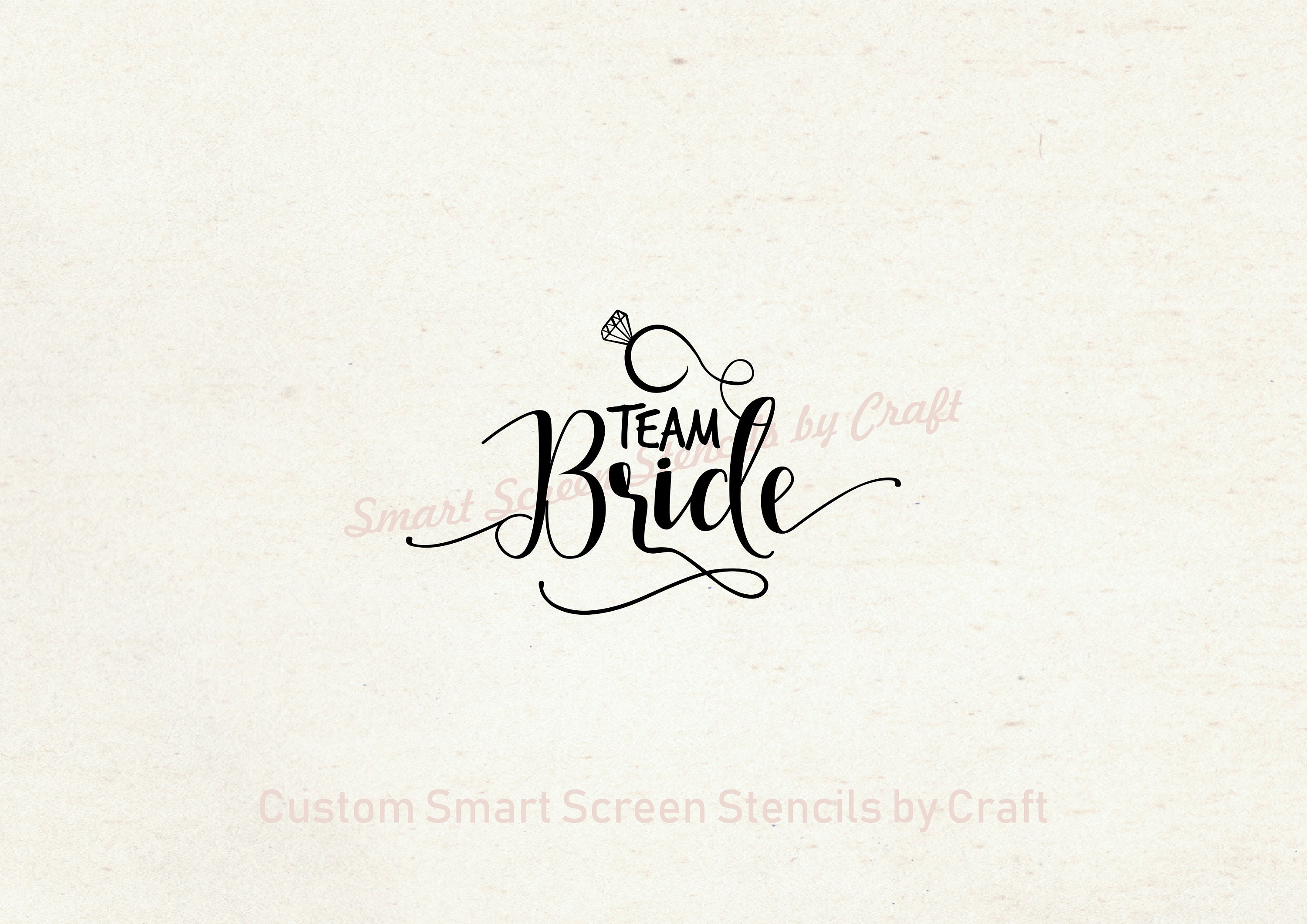 Team Bride Silkscreen Stencil Self Adhesive Reusable Craft - Etsy Canada
