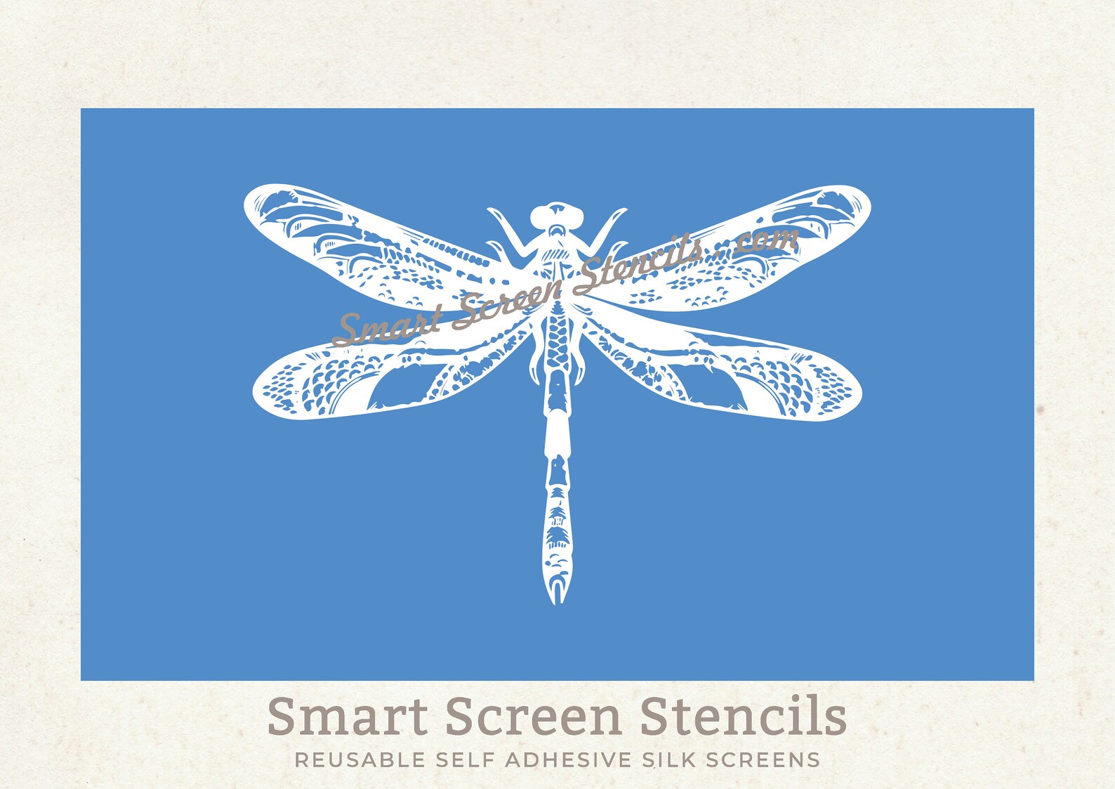 Dragonfly Silkscreen Stencil Custom Reusable Adhesive - Etsy