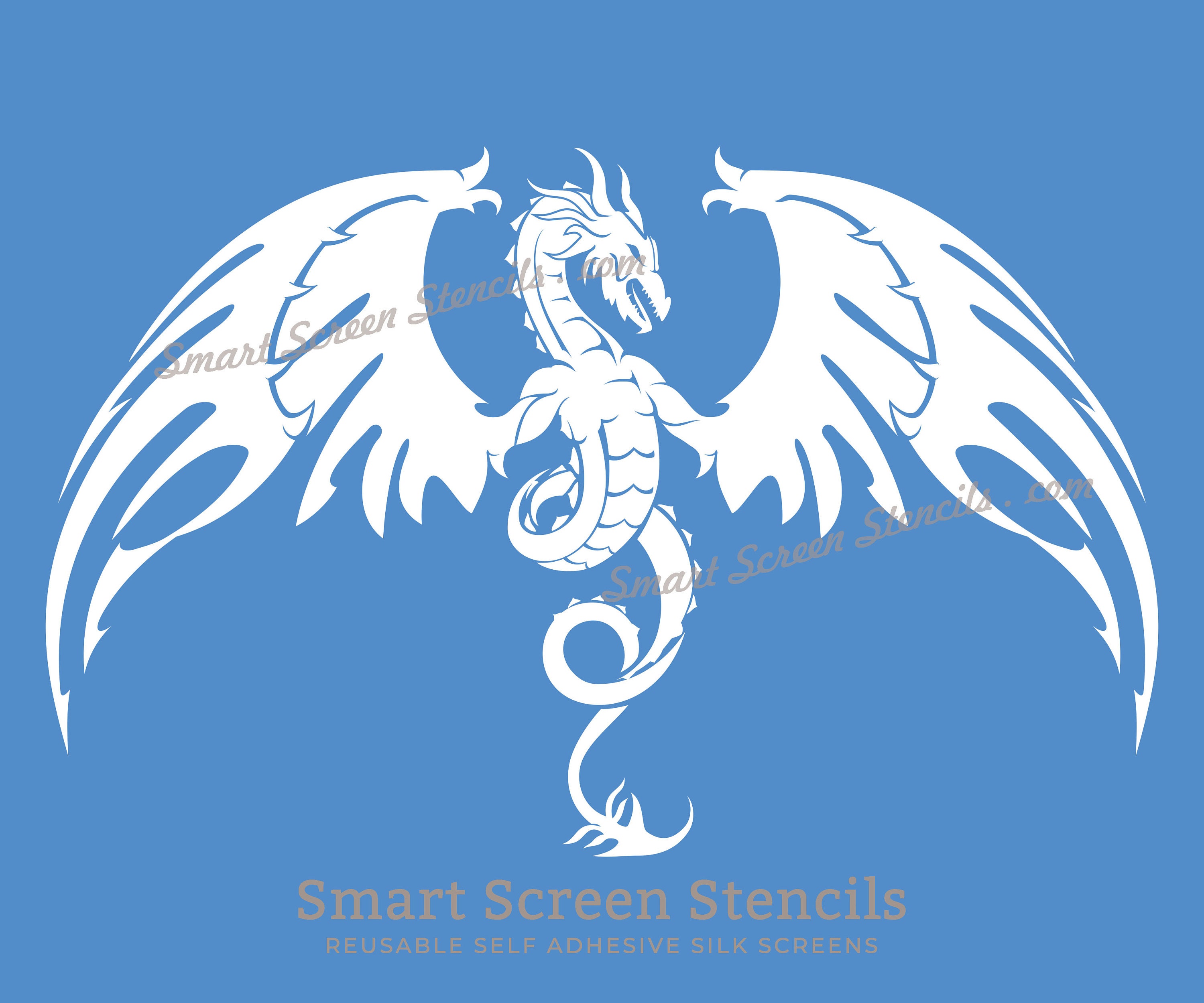 Flying Dragon Stencil