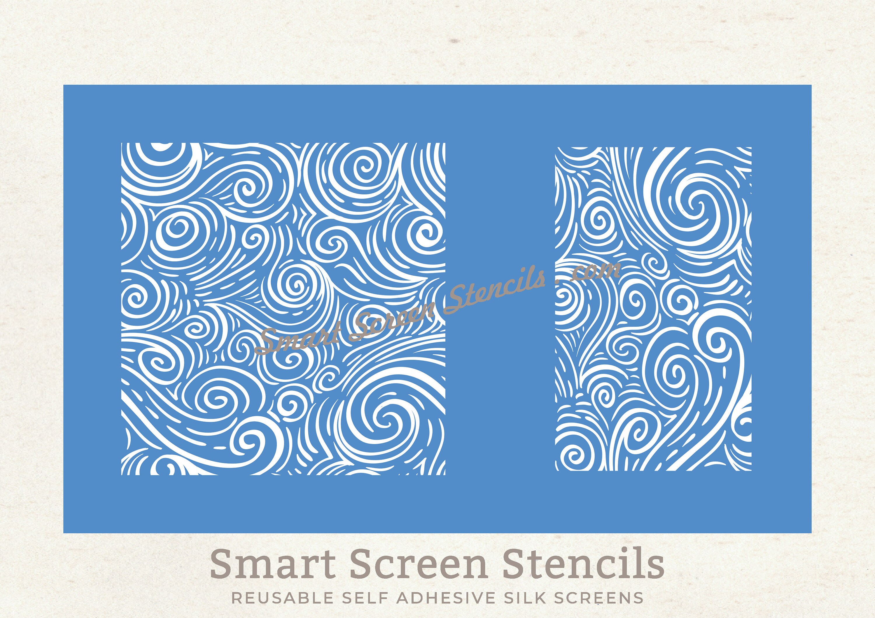 Van Gogh Starry Night Smartscreen Stencil - Seamless, Adhesive - Canvas ...