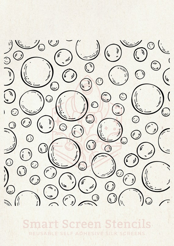 Water Bubbles Stencil