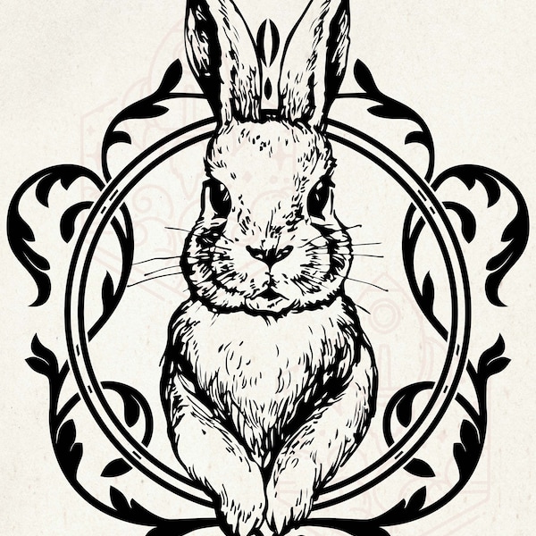 Rabbit Stencil - Etsy