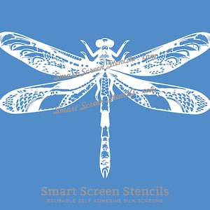 Dragonfly Silkscreen Stencil - Custom, Reusable, Adhesive - Canvas ...