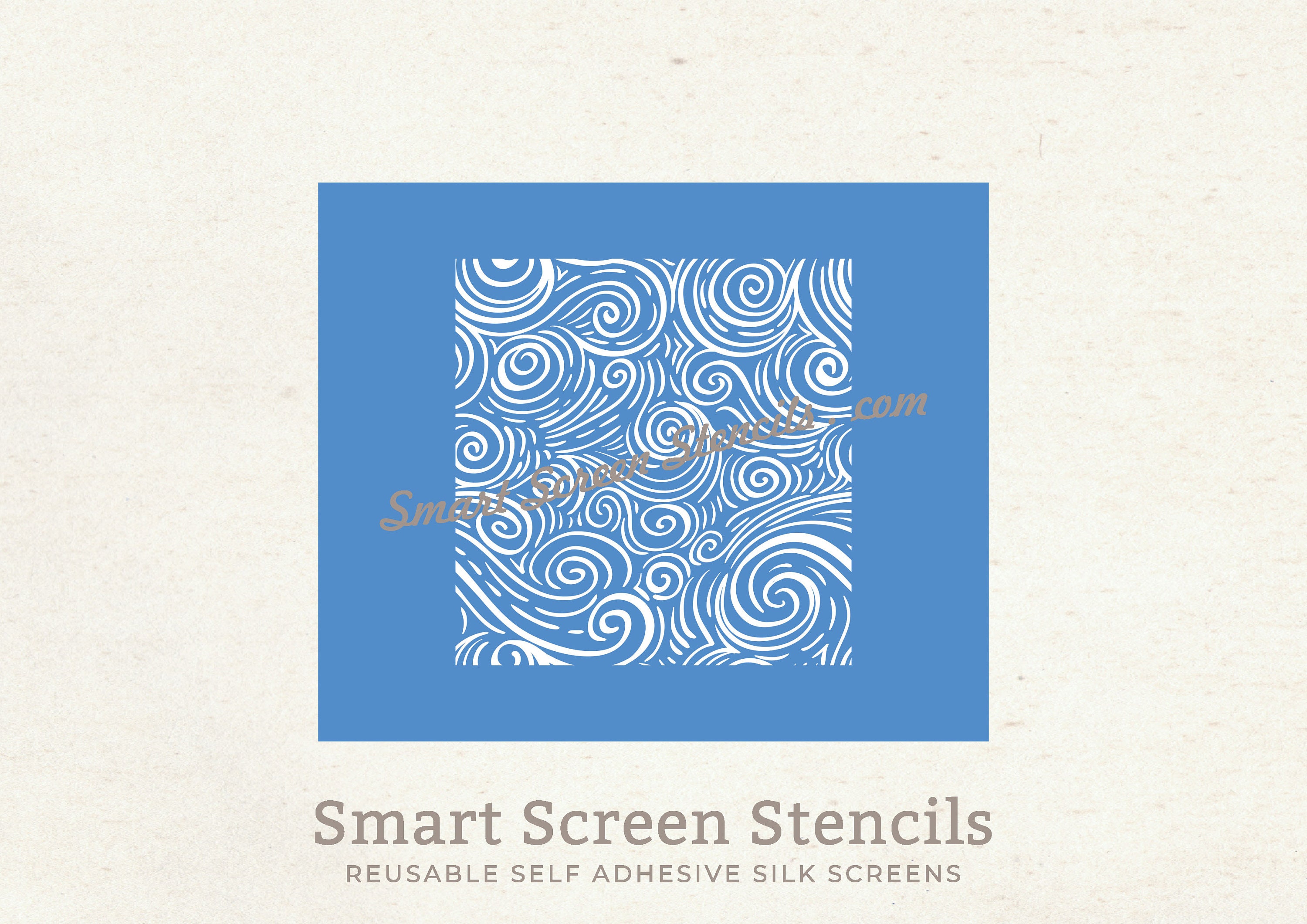 Van Gogh Starry Night Smartscreen Stencil - Seamless, Adhesive - Canvas ...