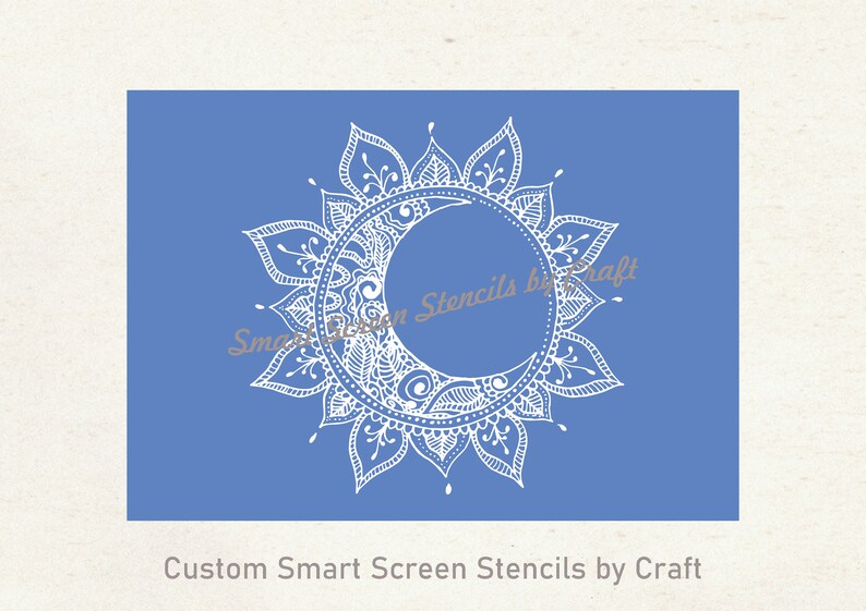 Boho Celestial Stencil Sun and Moon Design Reusable - Etsy