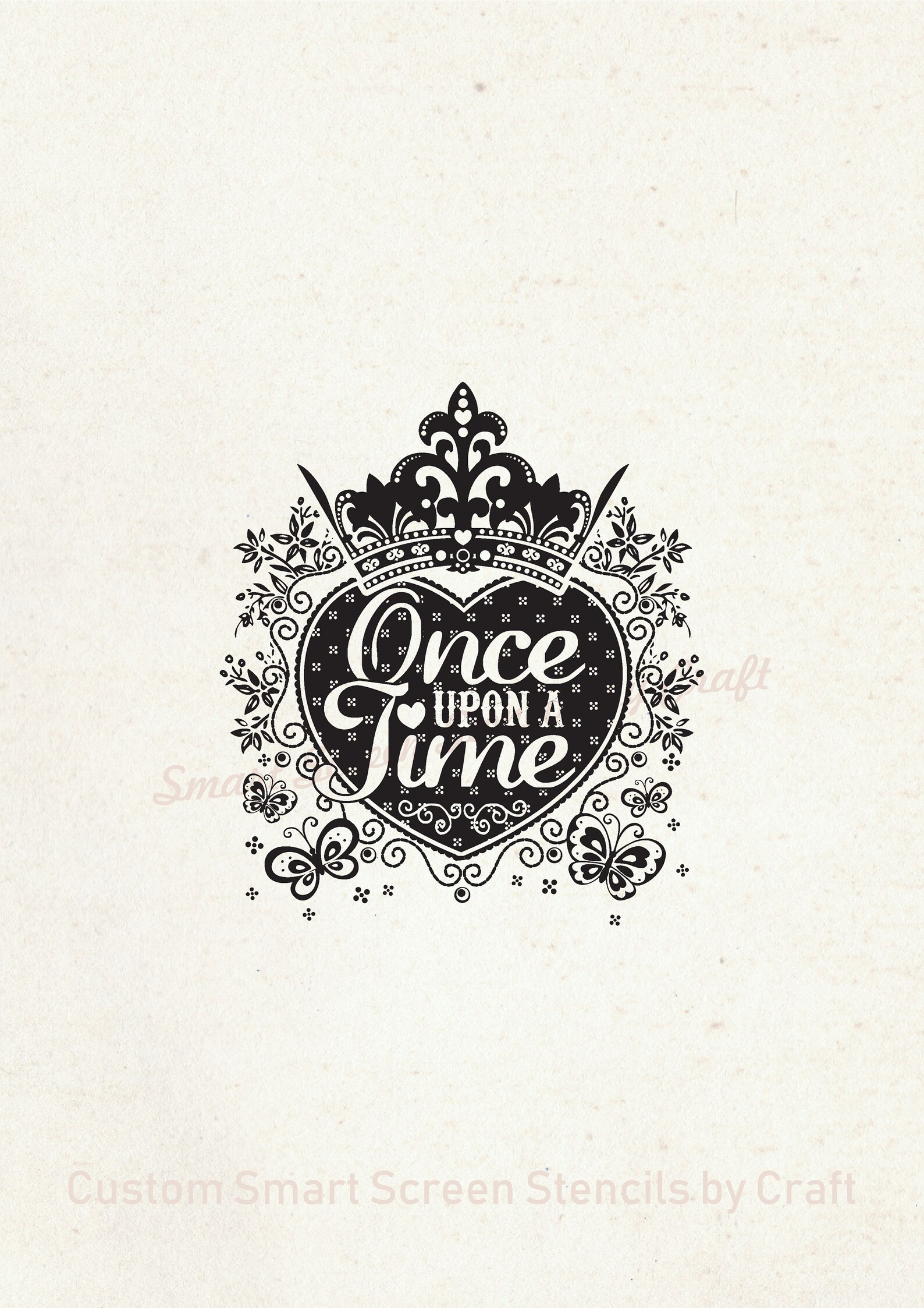 Once Upon a Time Fairytale Custom Reusable Silkscreen - Etsy