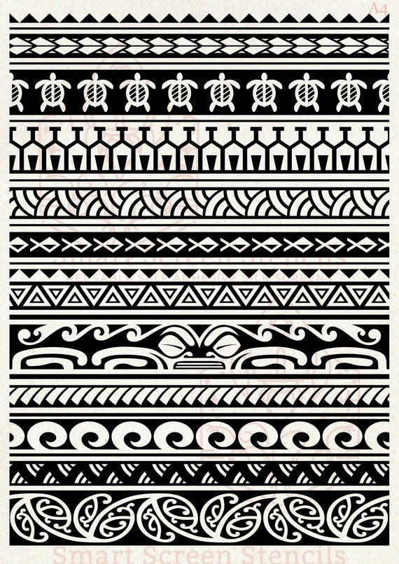 Tribal Print Stencil