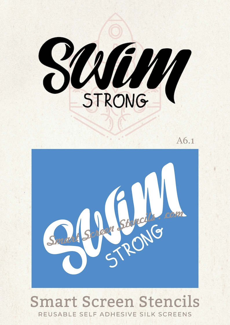 Swim Cycle Run Quote SilkScreen Stencil Reusable | Etsy