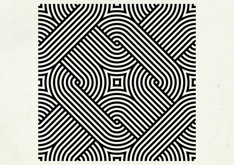 Seamless Interlaced Pattern Custom Reusable Silkscreen - Etsy