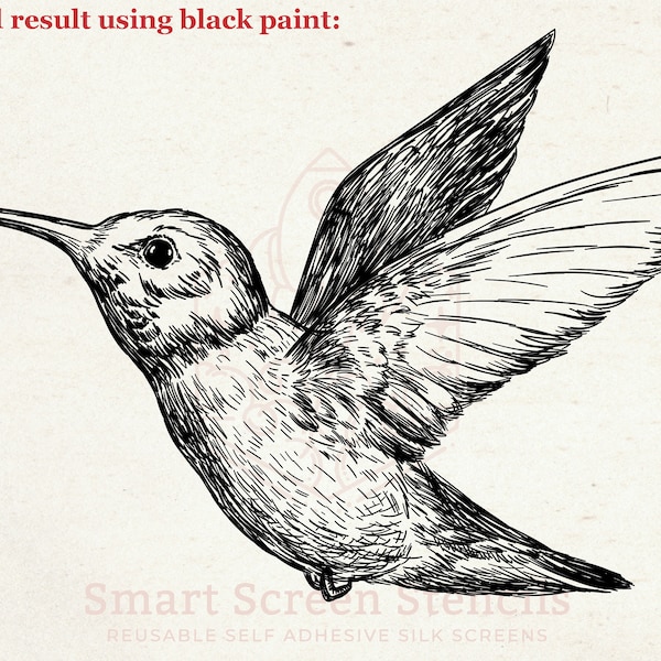 Humming Bird Stencil - Etsy