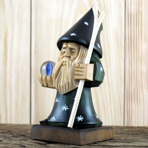 Carved Wizard With A Ball | Etsy