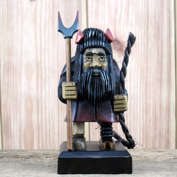 Wood Devil Figurine - Etsy