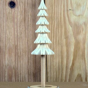Rustic Small Pine Tree Sculpture for Home Decor, Handmade Wooden ...