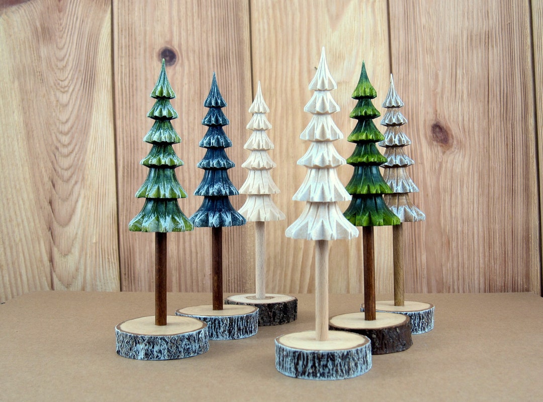 Small Pine Tree Sculpture: Home Decor - Etsy