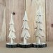 Three Unfinished Wooden Pine Trees, Handmade Wood Carved Trees, Wooden ...