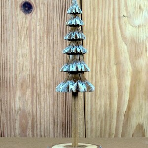 Rustic Small Pine Tree Sculpture for Home Decor, Handmade Wooden ...