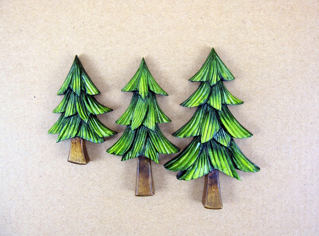 Rustic Pine Tree Magnets, Perfect Holiday Gift, Christmas Tree - Decor ...