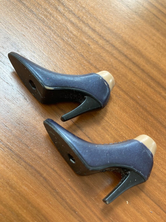 Toys Bratz Doll Shoes Heeled Dark Blue with Back Soles Doll Clothing ...
