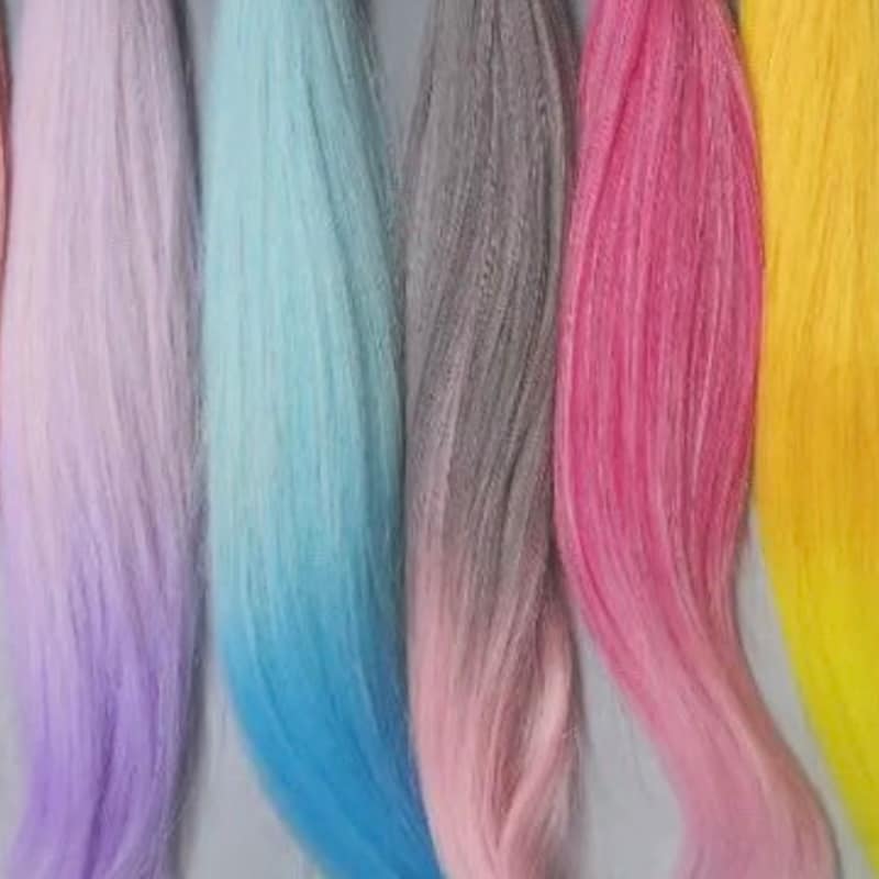 Synthetic Hair Weft Doll - Etsy UK