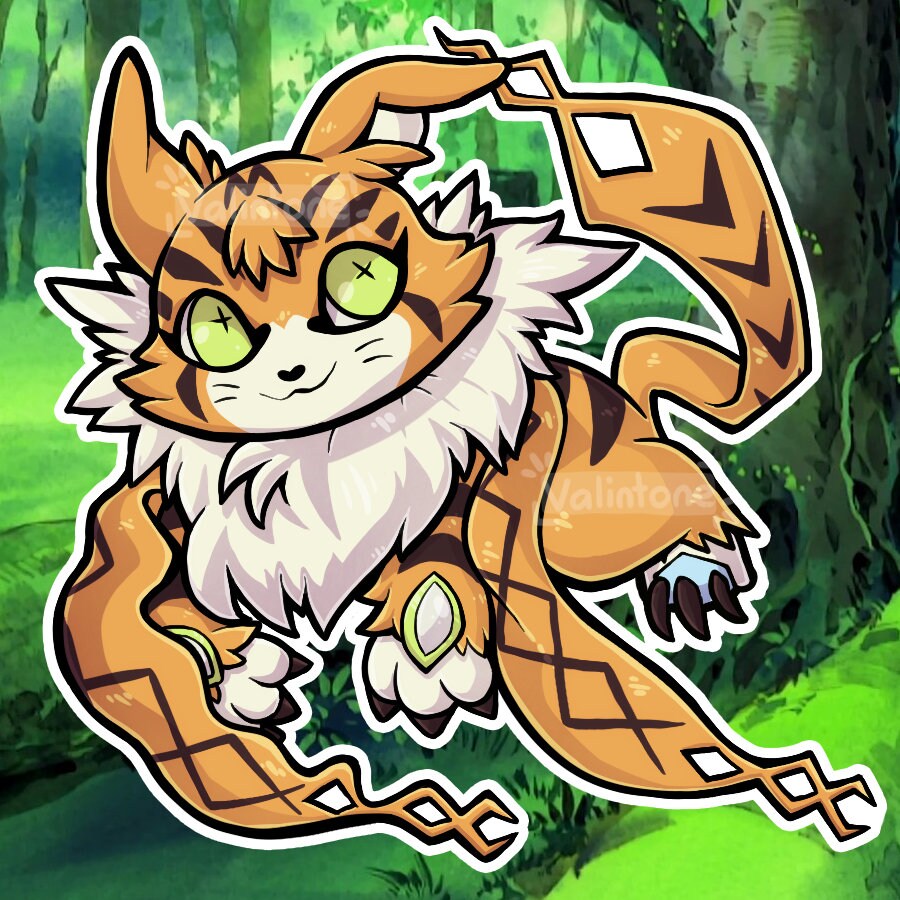 Digimon Meicoomon Sticker - Etsy
