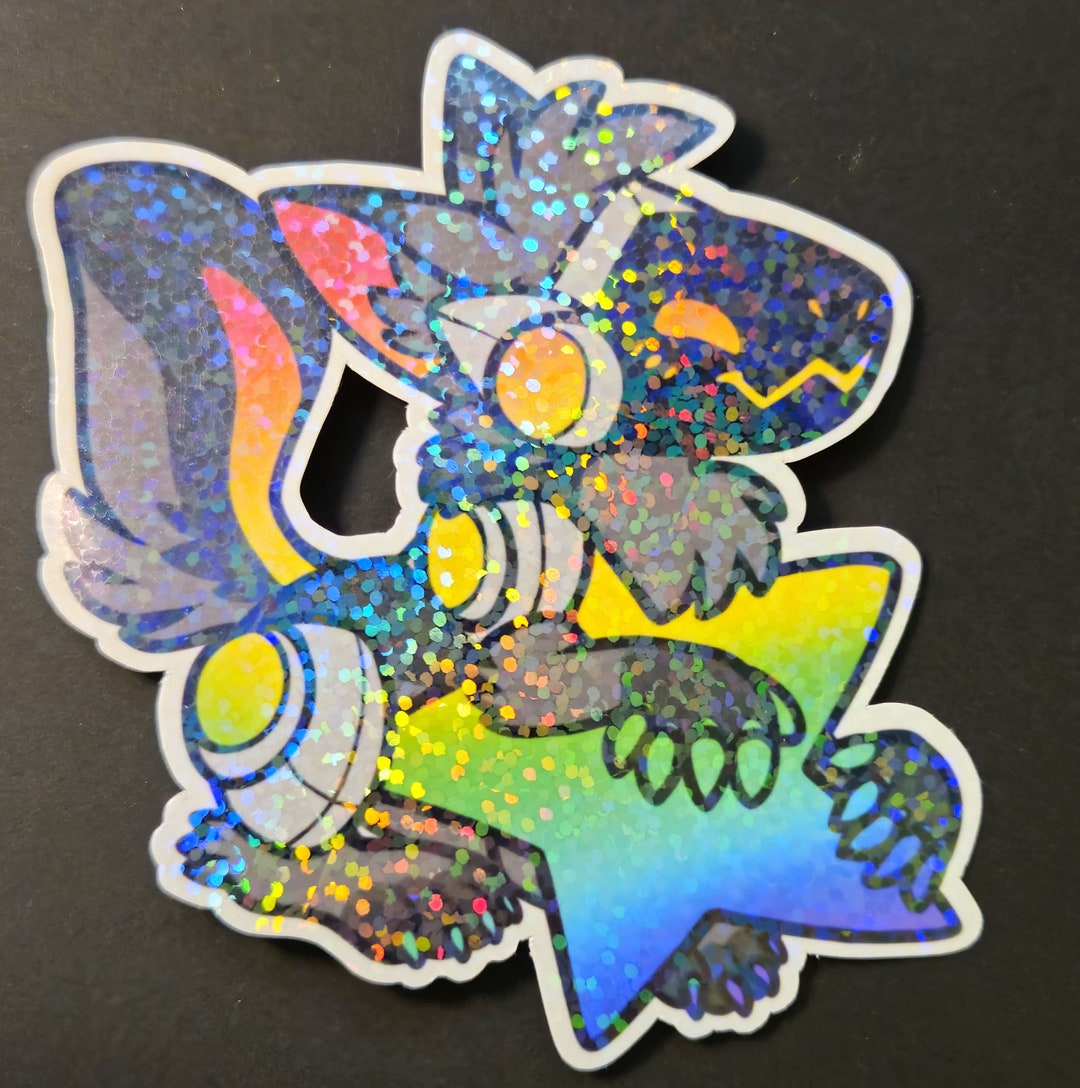 Holographic Rainbow Protogen Vinyl Sticker - Etsy Australia