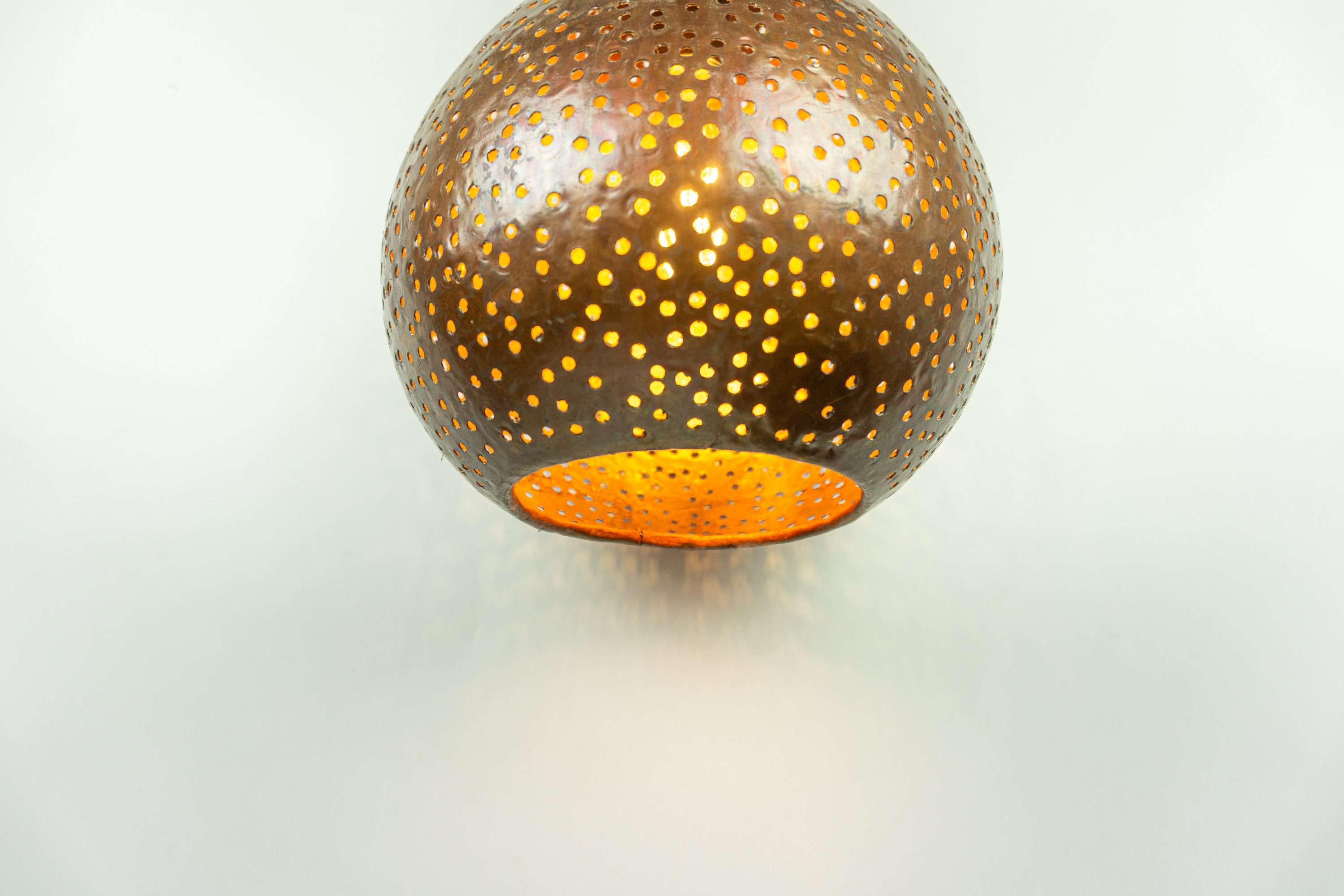 Bulb Copper Pendant Light Handmade Copper Kitchen Island - Etsy